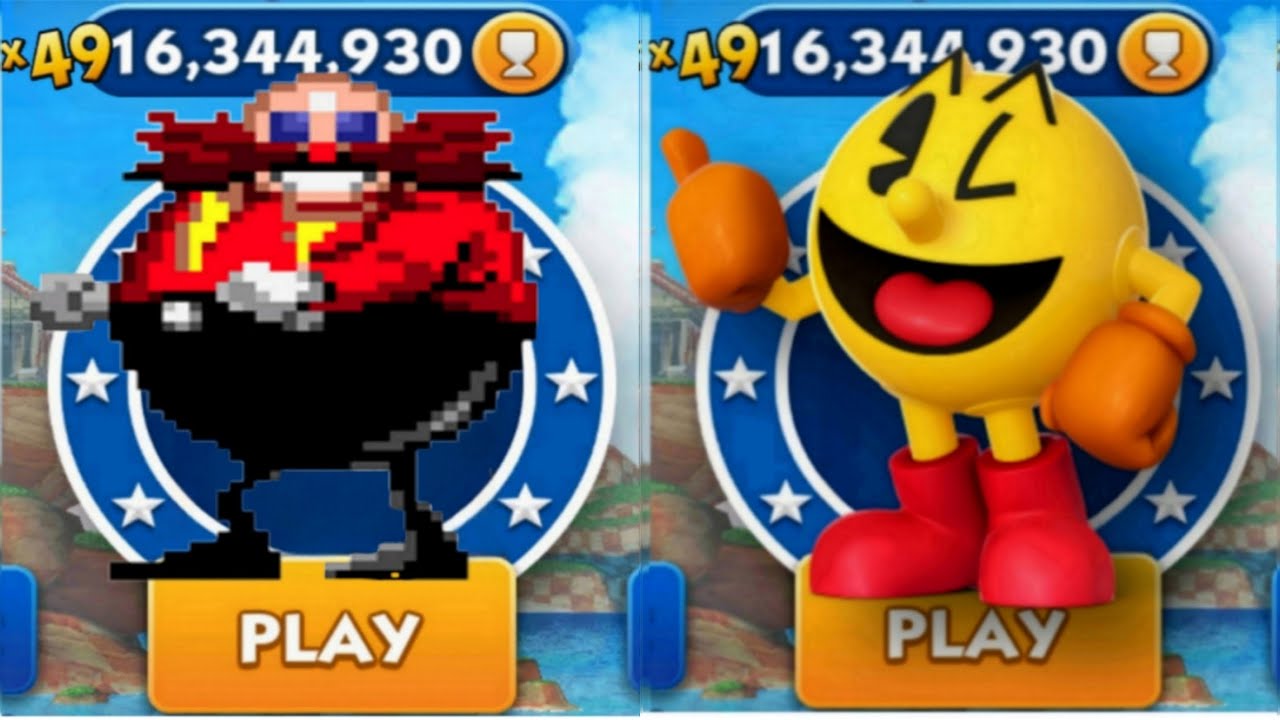 Sonic Dash - Metal Omega VS Sir Pacman _ Movie Sonic vs All Bosses Zazz ...