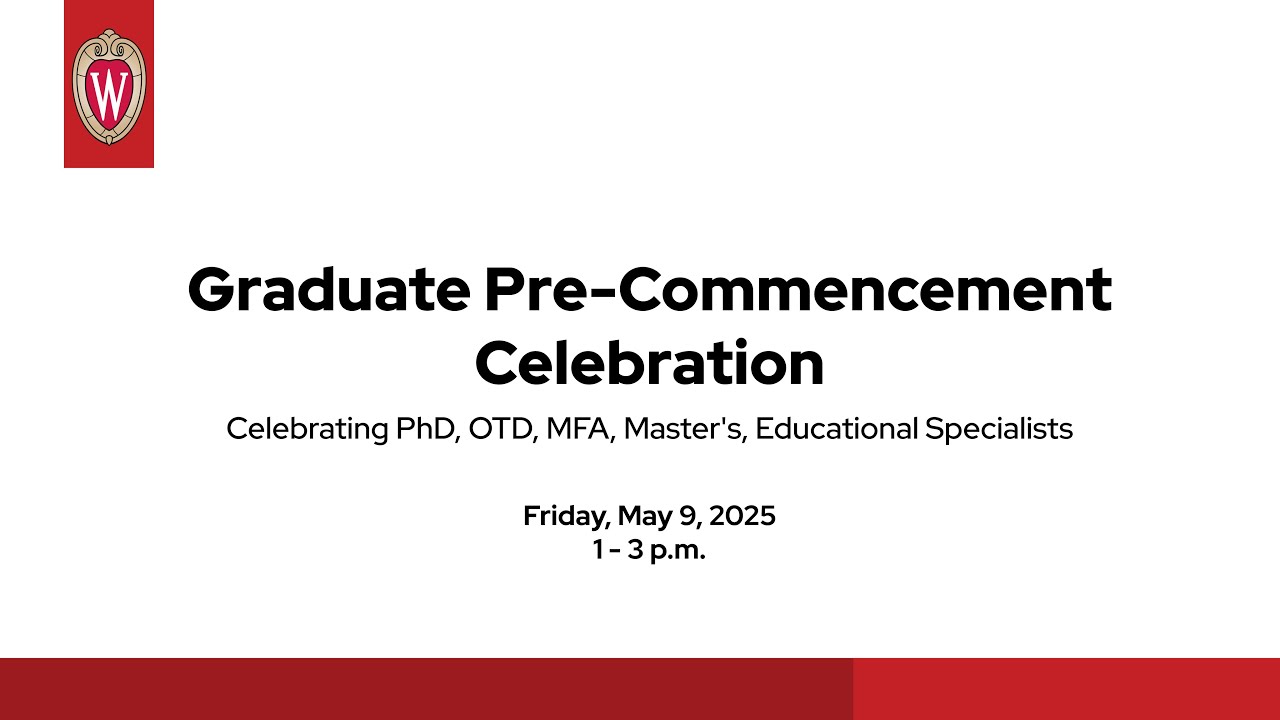 Graduate Pre-Commencement Celebration - YouTube