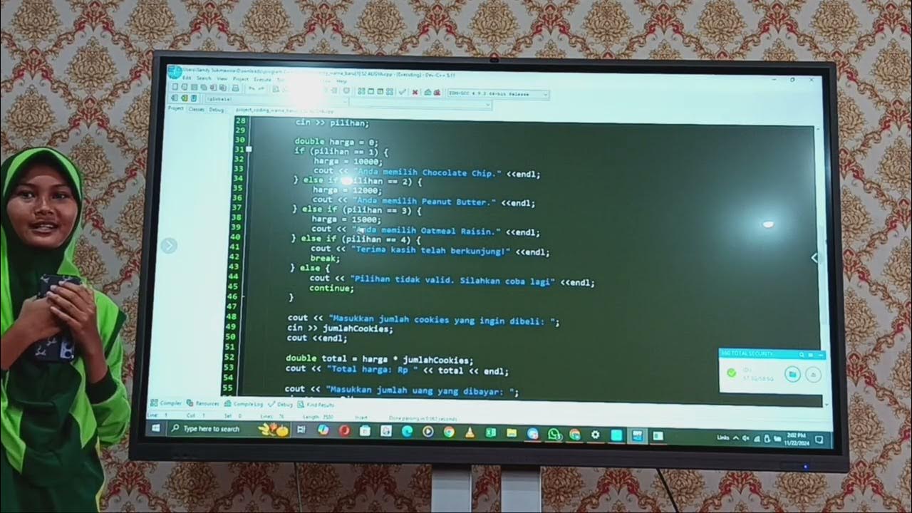 Presentasi Hasil Coding [Kel. 10 Infor S2] - YouTube
