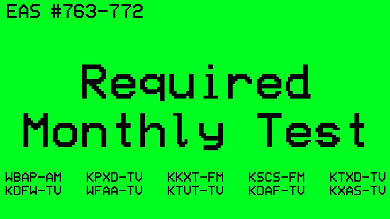 (EAS #763-772) December 2024 Texas Required Monthly Test - YouTube
