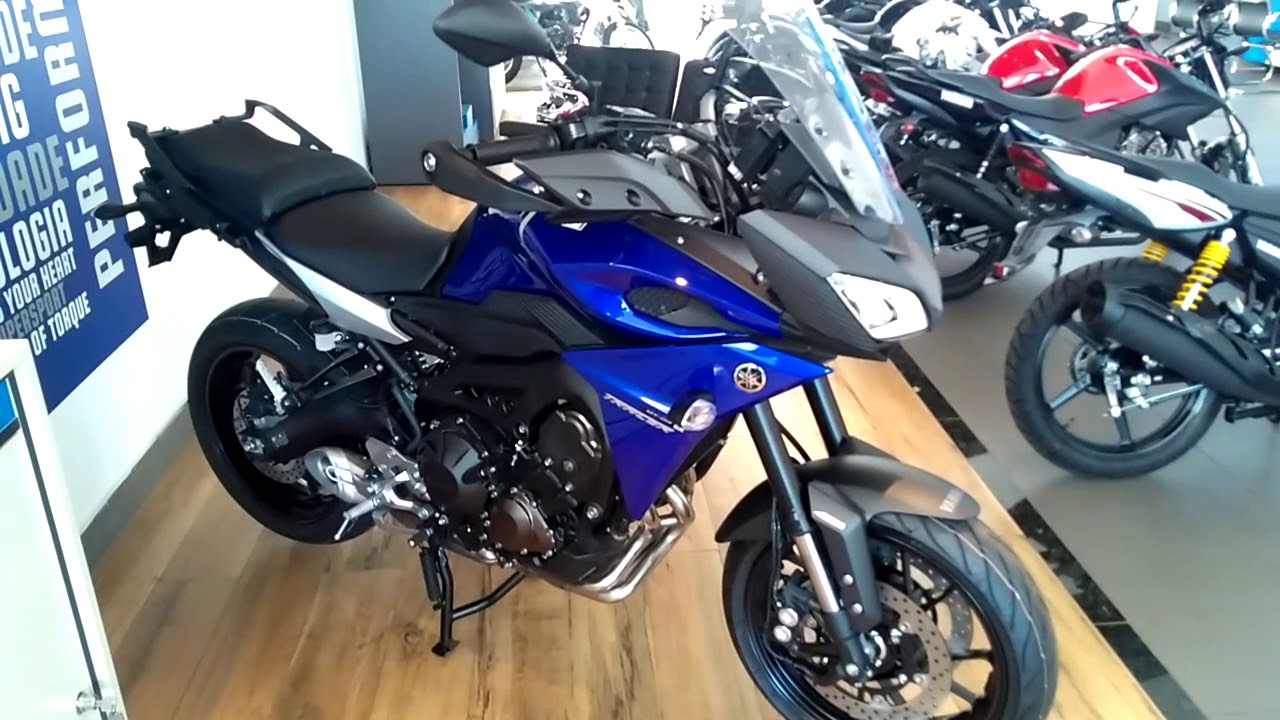 Yamaha MT-09 Tracer Azul - YouTube
