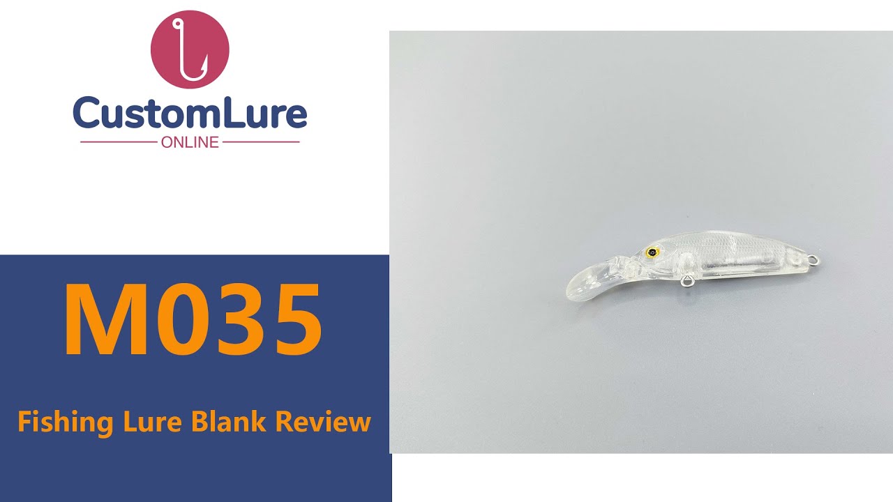 M035 50mm 2.4g Unpainted Minnow Plastic Fishing Lure Blank - YouTube