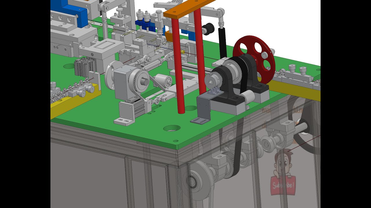 Tape forming machine-industrial 3D model : machine-world.net P596 - YouTube