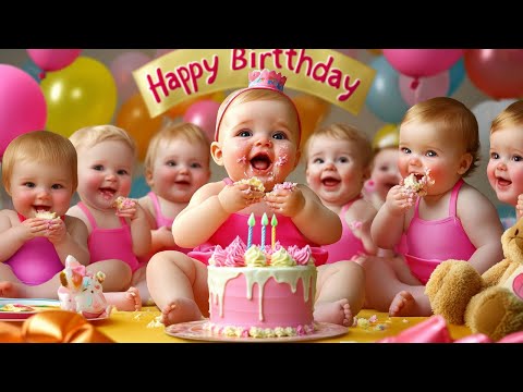 Happy Birthday Song | Cute Baby Dance Party! 🎉 | Fun Birthday Song for Kids | Neela Tota
