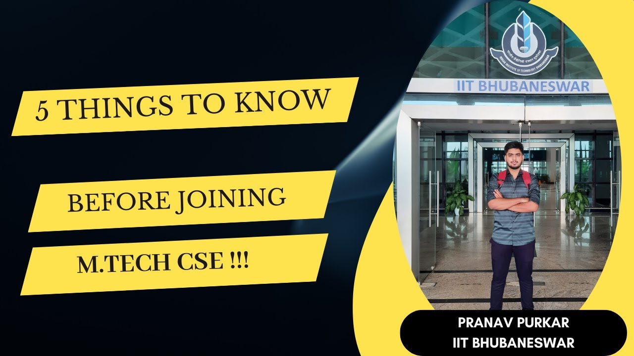 5* THINGS TO KNOW BEFORE JOINING M.TECH CSE | GATE CSE | NEW BEGINNING ...