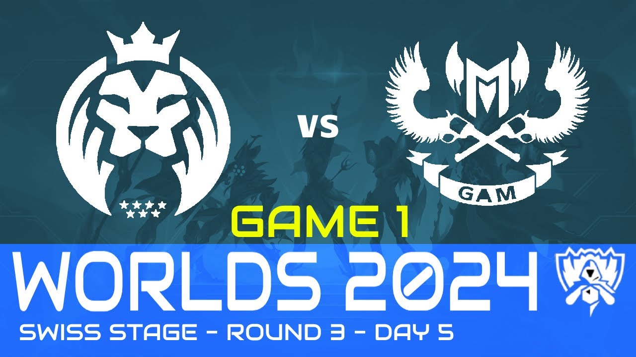 MDK vs GAM Highlights GAME 1｜ 2024 Worlds ｜SWISS STAGE Day 5 - YouTube