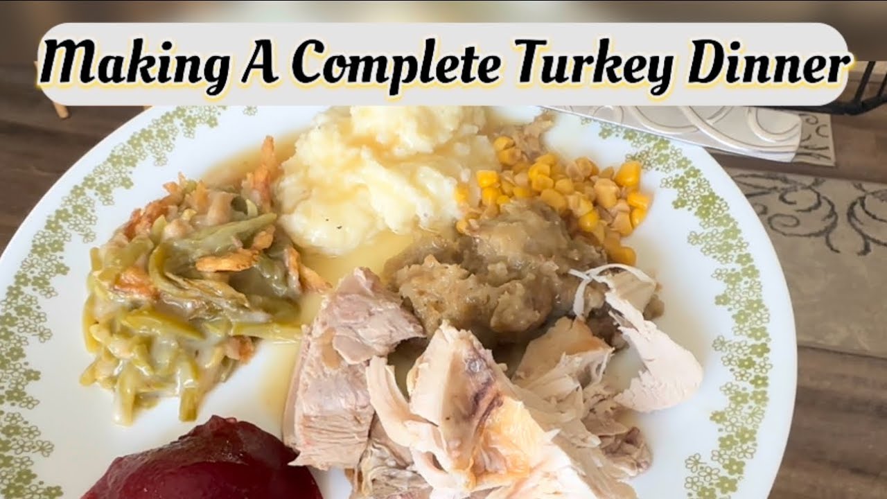 Cooking a 19 lb Turkey from the Freezer! Plus all the sides. - YouTube