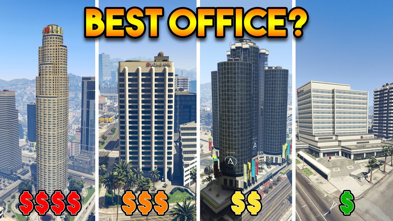 GTA 5 ONLINE : MAZE BANK BANK VS ARCADIUS VS LOMBANK VS MAZE BANK WEST ...