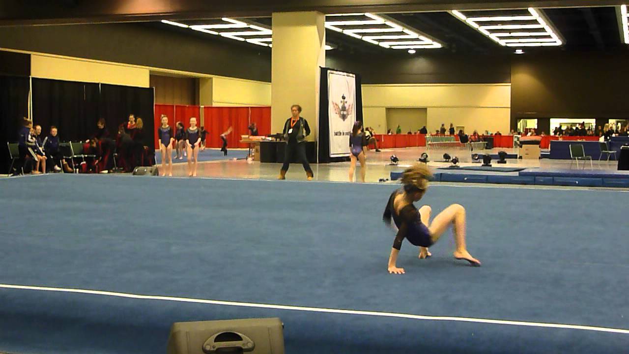 Ashleigh's Level 7 gymnastics routine - YouTube