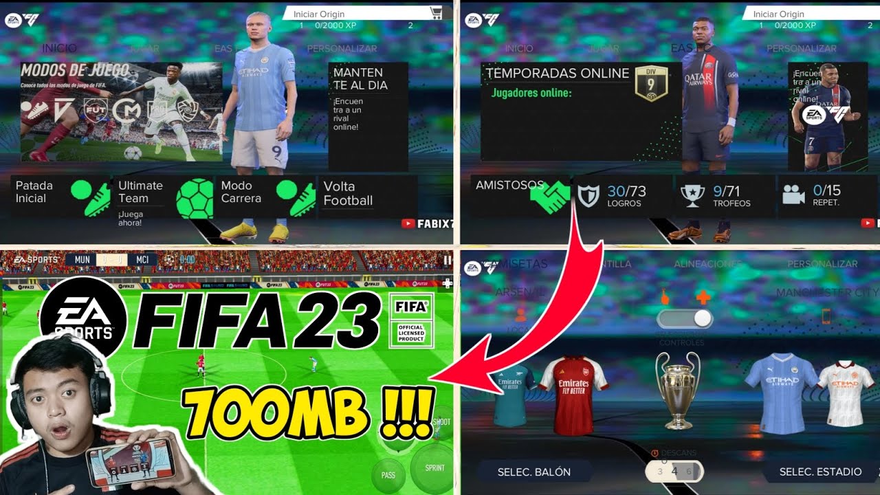 DOWNLOAD FIFA 14 MOD FIFA 23 Android Offline Cuma [700MB] || Best ...