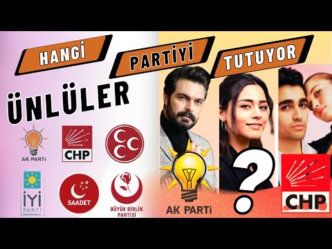 Bu Türk Ünlülerin SİYASİ GÖRÜŞLERİ Ortaya Çıktı.  /  Bakın, Hangi Partiyi Tutuyorlar?