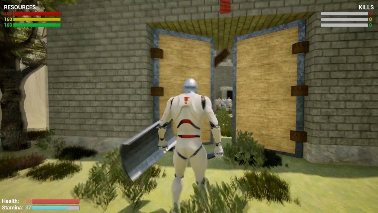 Gate Logic. UE4 Test. Open, close, hit and destruction. - YouTube