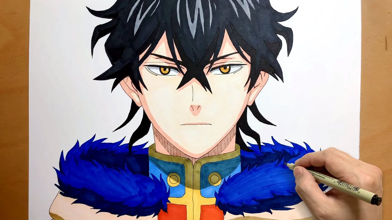 How to draw Yuno Grinbellor from Black Clover | Yuno | step by step ...