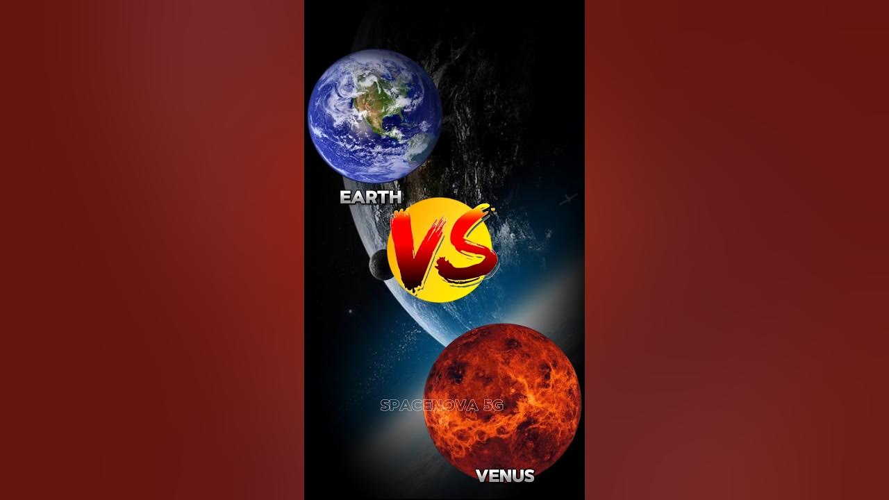 Earth Vs Venus: who is win? 😧#earth #venus #solarballs #space #planet # ...