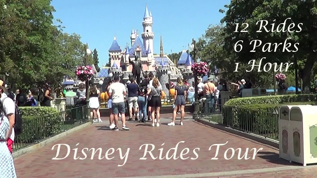 DISNEY RIDES TOUR: 12 RIDES, 6 PARKS, 1 HOUR - YouTube