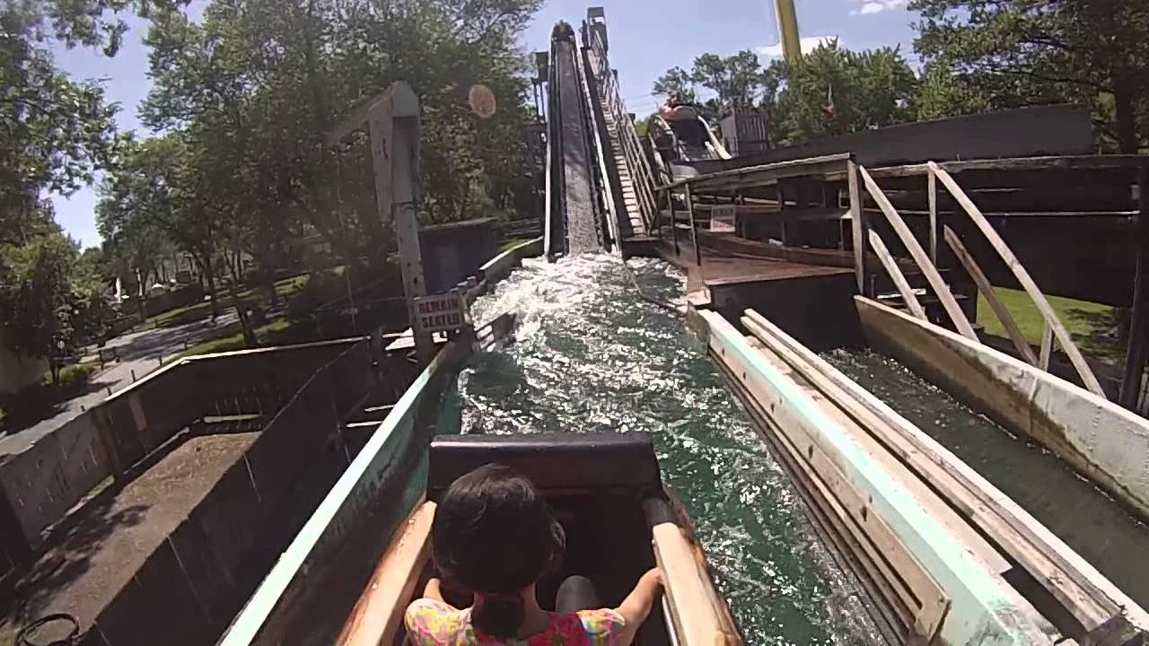 log ride at adventureland in altoona iowa - YouTube