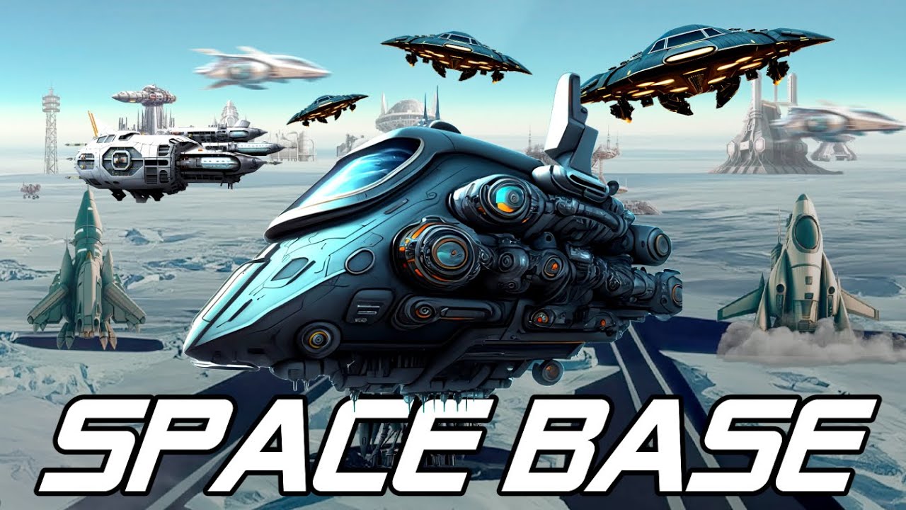 SPACE BASE | rockets, rockets, and more rockets! | SCIFI ANIMATION with ...