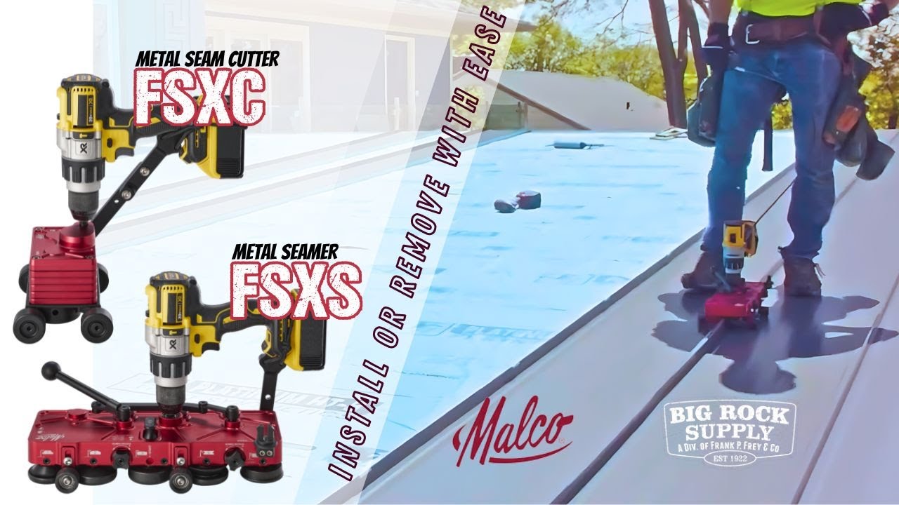 Introducing Malco's NEW Metal Standing Seam Tools | In Action - YouTube