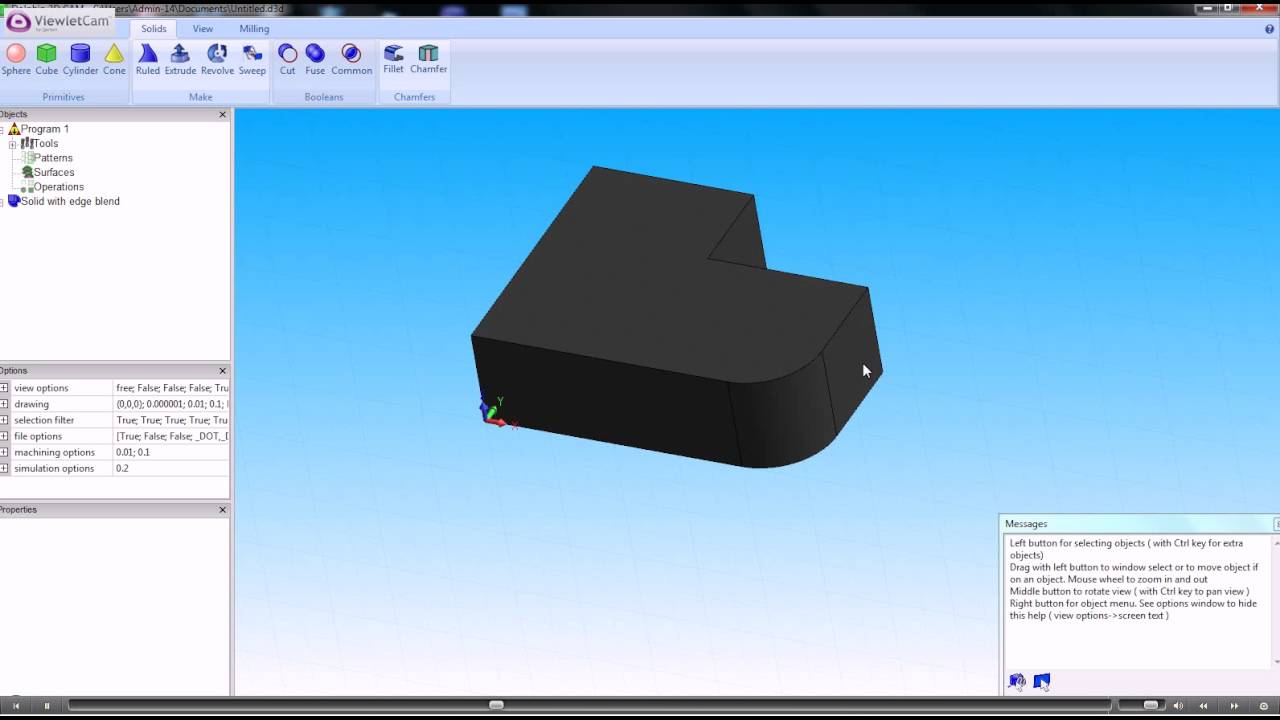 Dolphin 3DCAM - 3D CAD Basic Geometry - YouTube