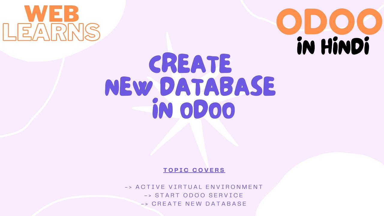 Create An Odoo Database Odoo Getting Started Odoo Tutorial In Hindi 2047