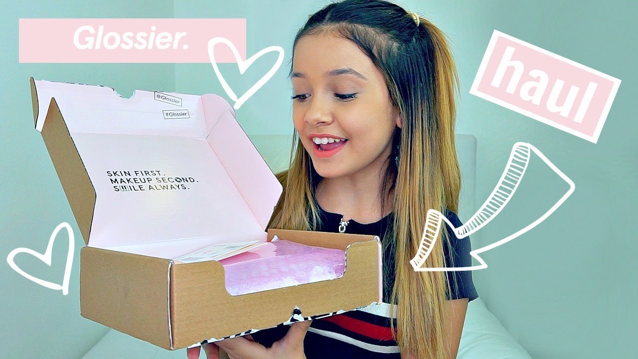 HUGE Glossier Makeup Shopping Haul 💗 - YouTube