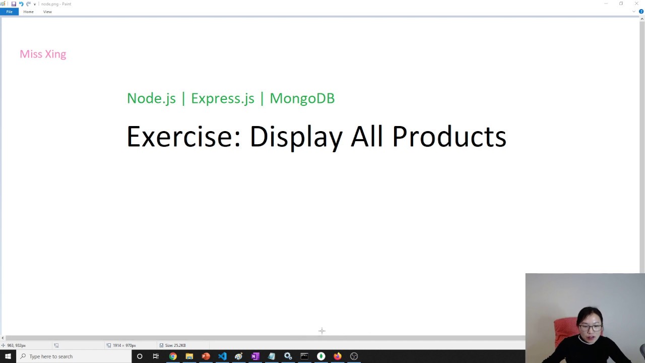 Node.js | Express.js | MongoDB - Exercise: Display All Products - YouTube