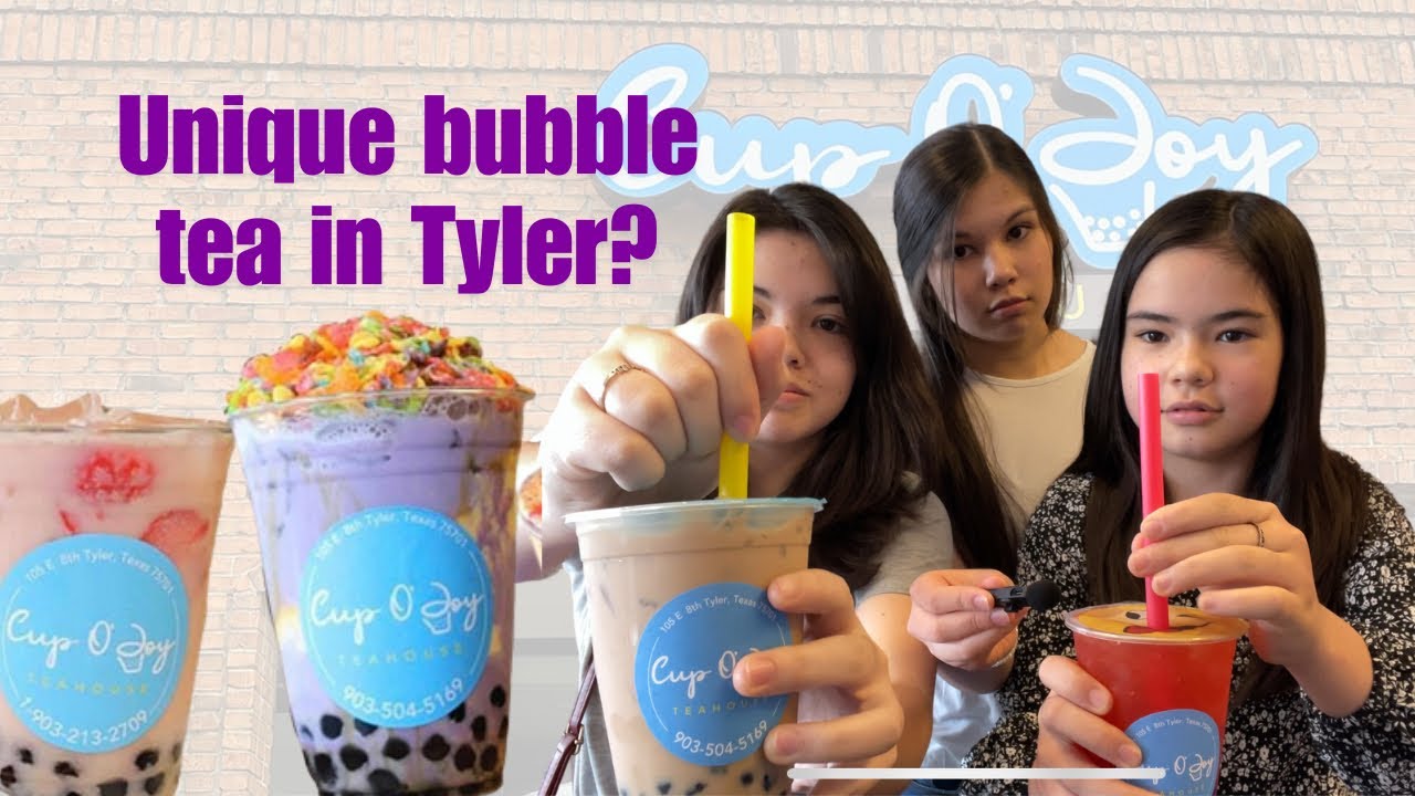 Unique bubble tea + boba shop in Tyler? Leu Kidz review Cup O’ Joy ...