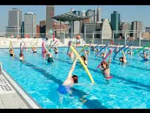 The Floating Pool at Brooklyn Bridge Park - YouTube