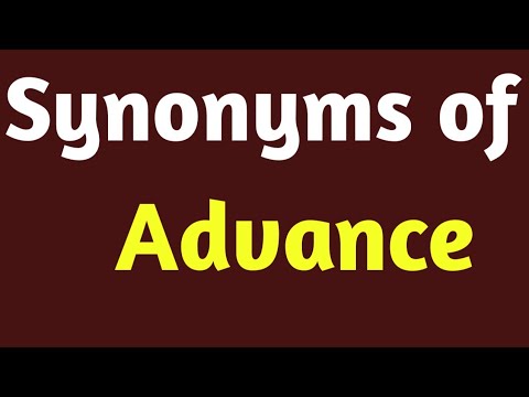 synonym of advance । meaning of advance । antonym and synonym in ...