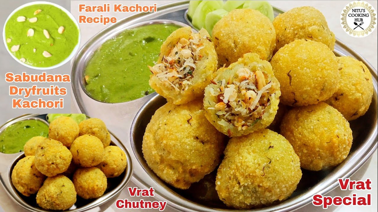 Shivaratri Special Sabudana Dryfruits Kachori| Farali Kachori Recipe | 10 Min Sabudana Recipe ...