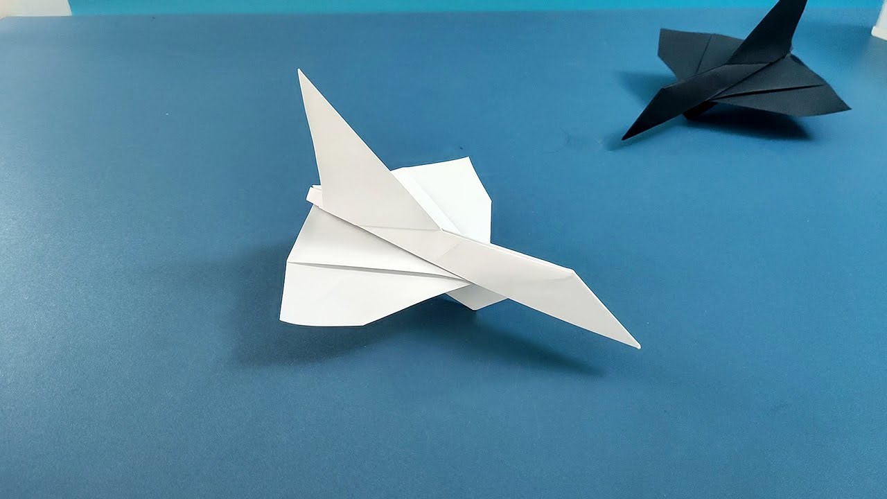 Umbrella Wing Single Vertical Tail! FJ 11A Fripper Lizard Paper Plane ...