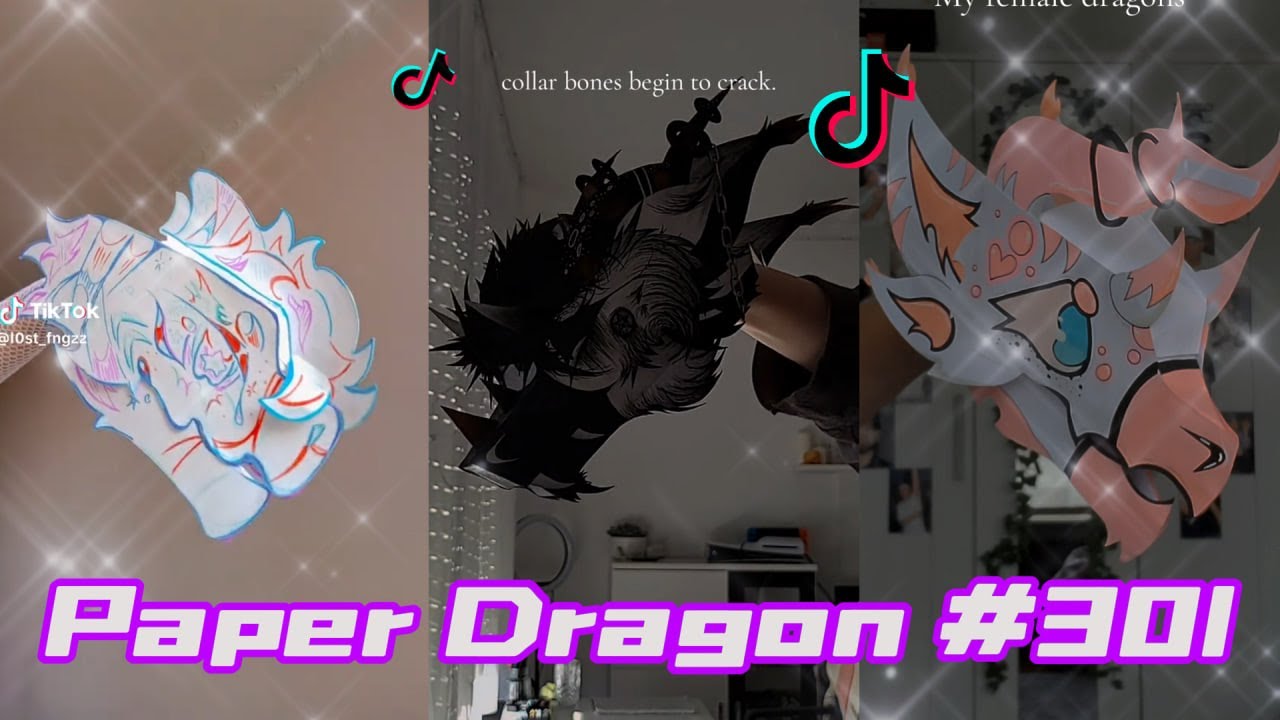 Dragon Puppet Crafts - Paper Dragon TikTok Compilation #301 - YouTube