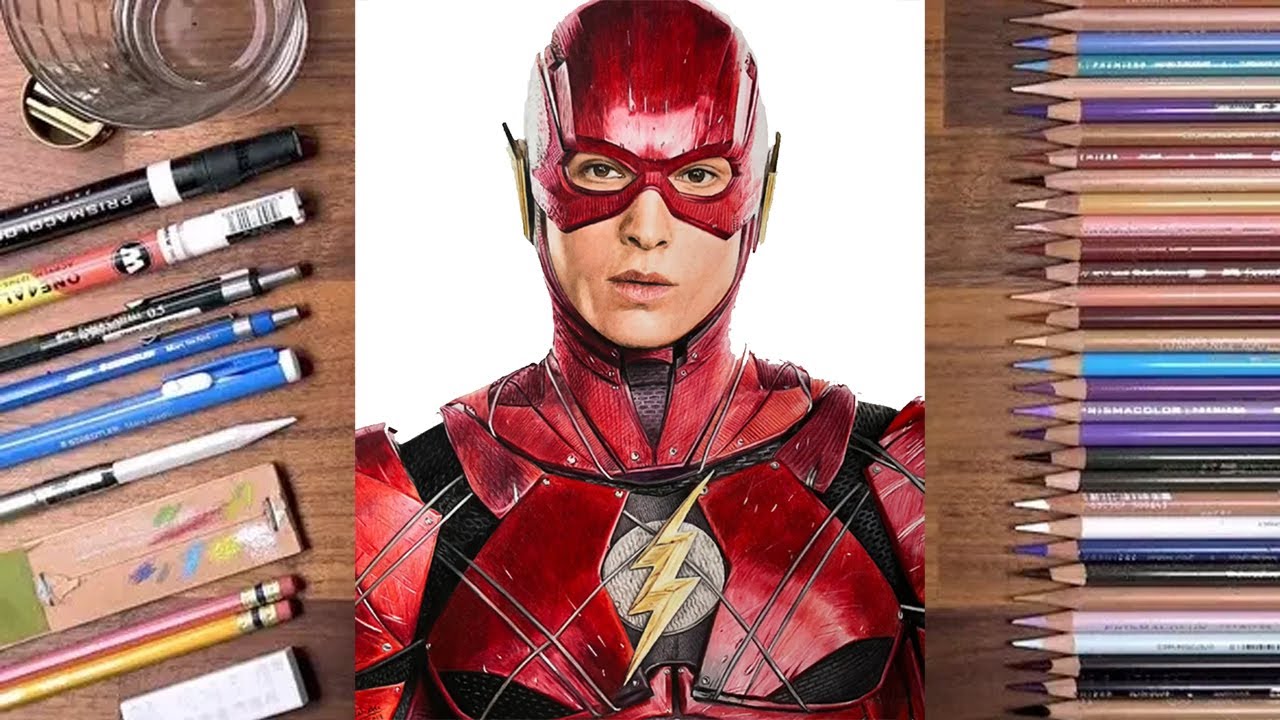 Drawing The Flash - Justice League- DC - Time-lapse | Draw CC - YouTube