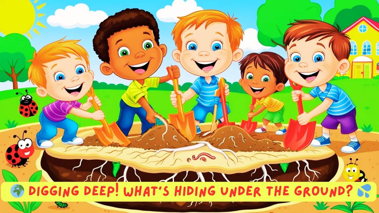 🌍 Dig, Dig, Dig—What Do We See? A Hidden Surprise Beneath the Trees! 🔍 ...