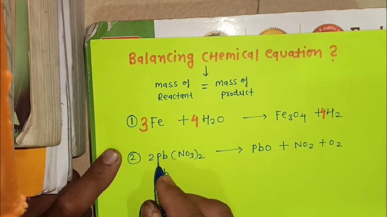 how to balance chemical reaction? - YouTube