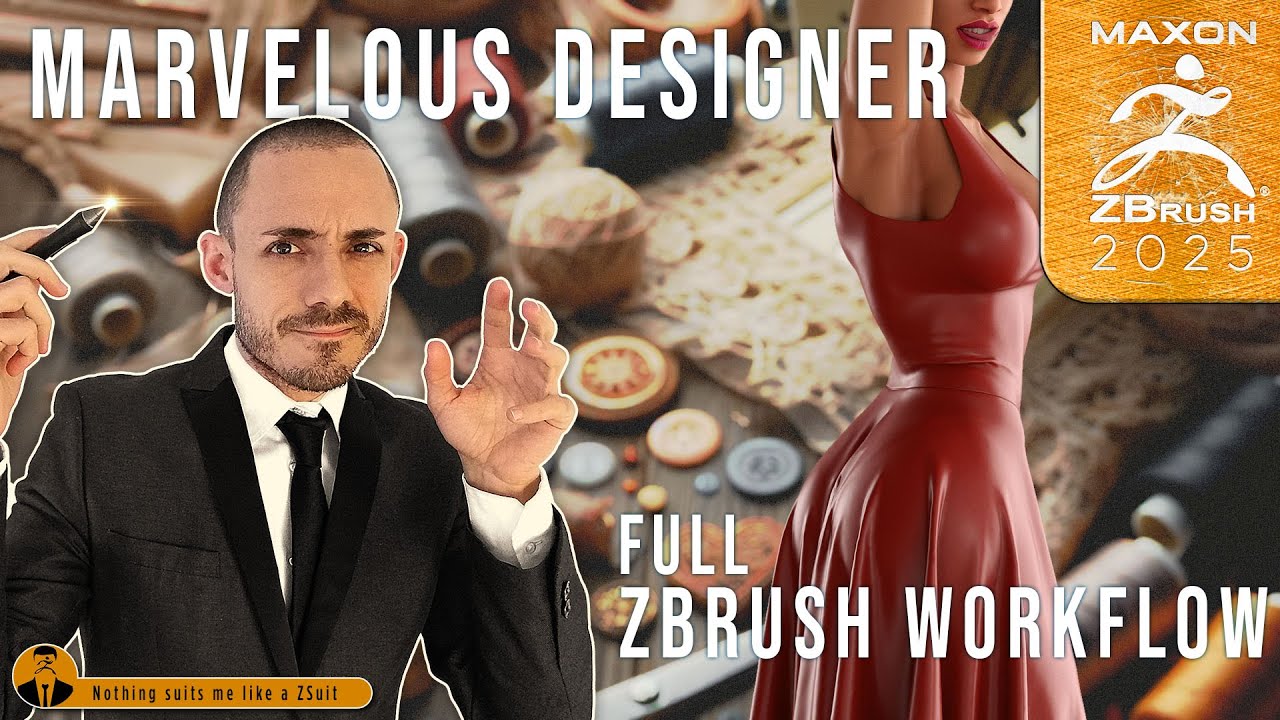 ZBrush 2025 - 👗👗👗¡¡Workflow completo entre ZBrush y Marvelous Designer!! 👗👗👗 - YouTube