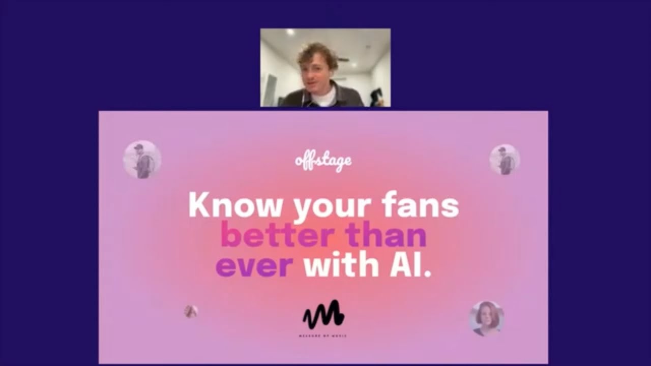 Measure of Music 2023 | Startup Pitches: Offstage (Tom Macmichael ...