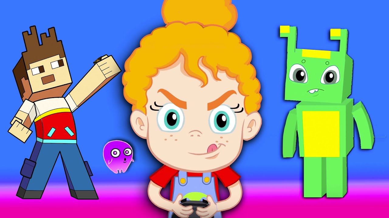Groovy The Martian & Phoebe - Phoebe is playing a video game, always in ...