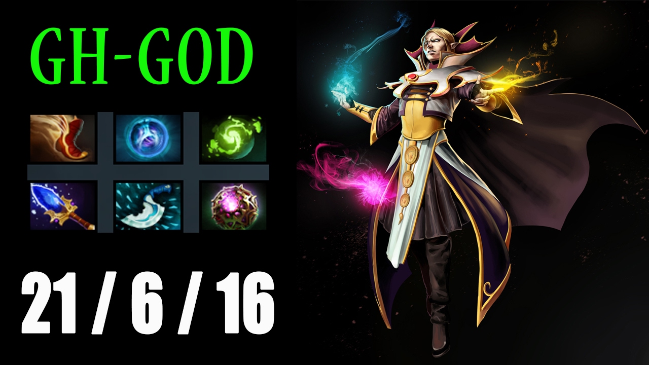[Too easy for GH-GOD] - GH GOD plays Invoker 9k MMR ranked match - YouTube