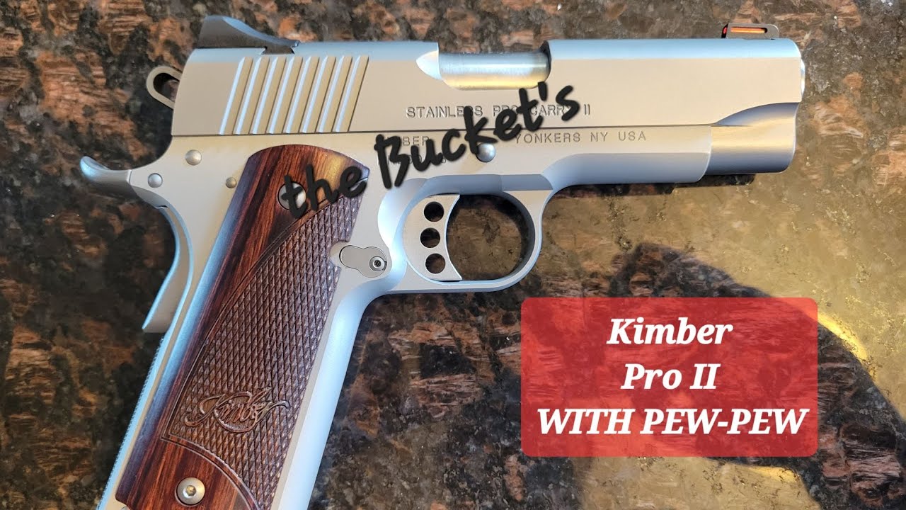 Kimber Custom Pro II with Pew Pew - YouTube