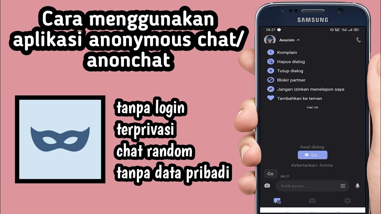 Cara Menggunakan Aplikasi Anonymous Chat / AnonChat - YouTube