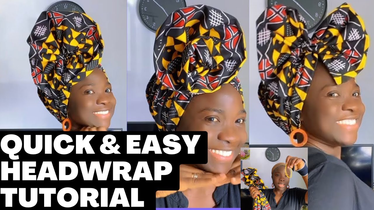 QUICK ANKARA HEADWRAP TUTORIAL 🔥🔥 - YouTube