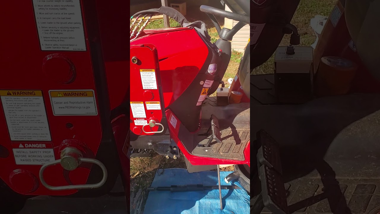 2019 TYM T264 Hydraulic Fluid and Filter Change. - YouTube