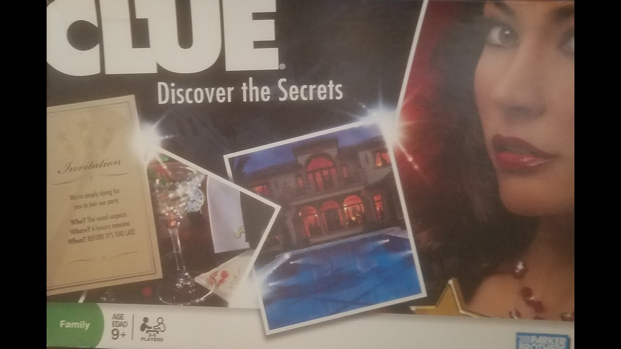 Clue: Discover the Secrets board game (2008, Parker Brothers) -- What's ...