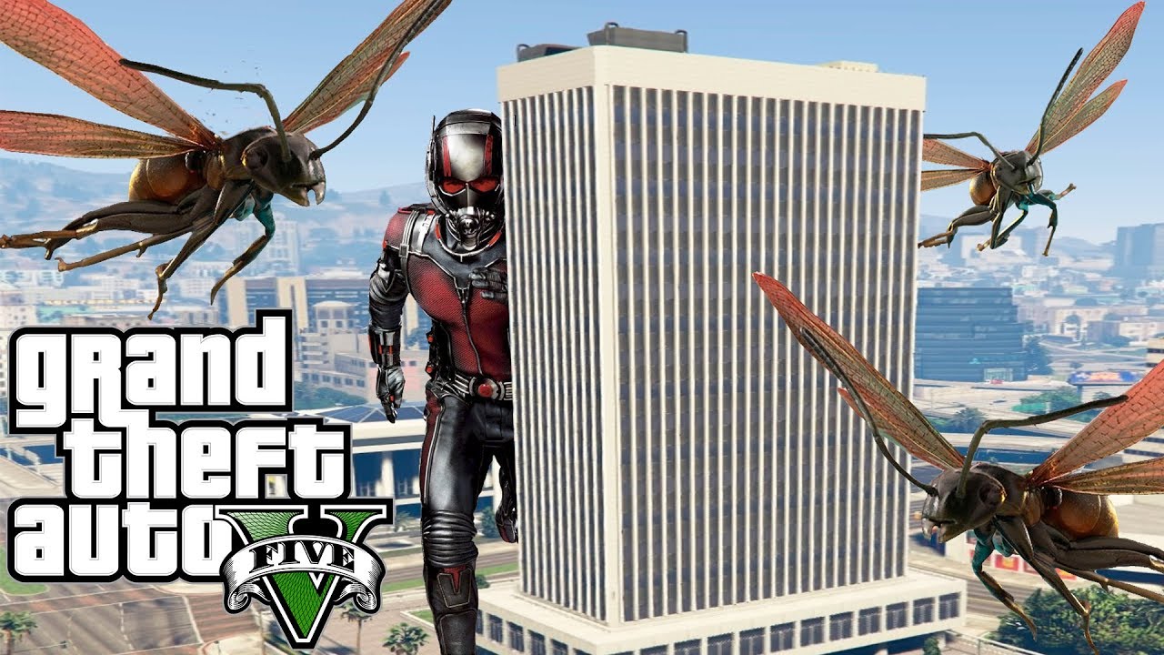 ANT-MAN SE HACE GIGANTE Y CONTROLA A LAS HORMIGAS | NUEVOS PODERES GTA ...