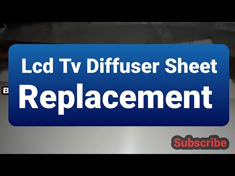Lcd Tv Diffuser Sheet Replacement ||Light Diffuser Sheets inside Lcd ...