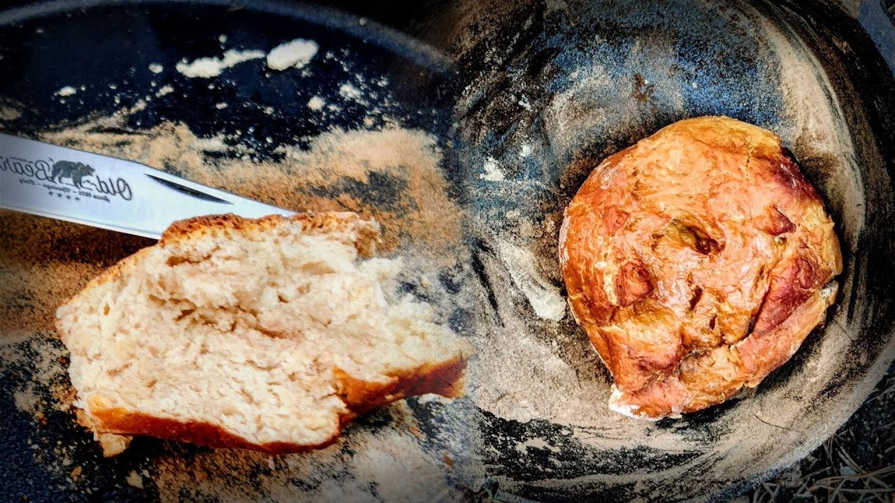 Baking Beer Bread in the Dutch Oven: Bushcraft Cast Iron Cooking - YouTube
