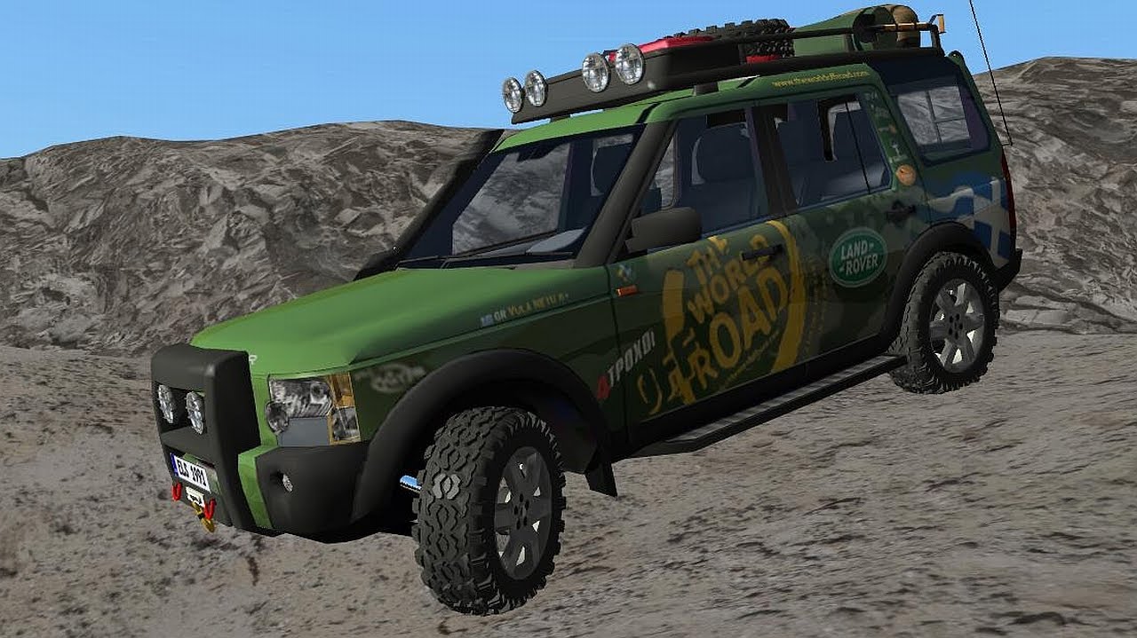 Rigs of Rods - Driving the Land Rover Discovery 3 @ The Quarry - YouTube