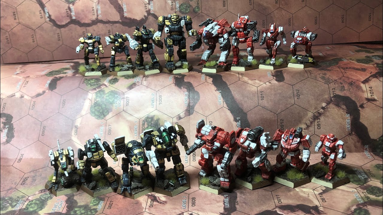 My BattleMech force - first lance packs, color schemes, painting after ...