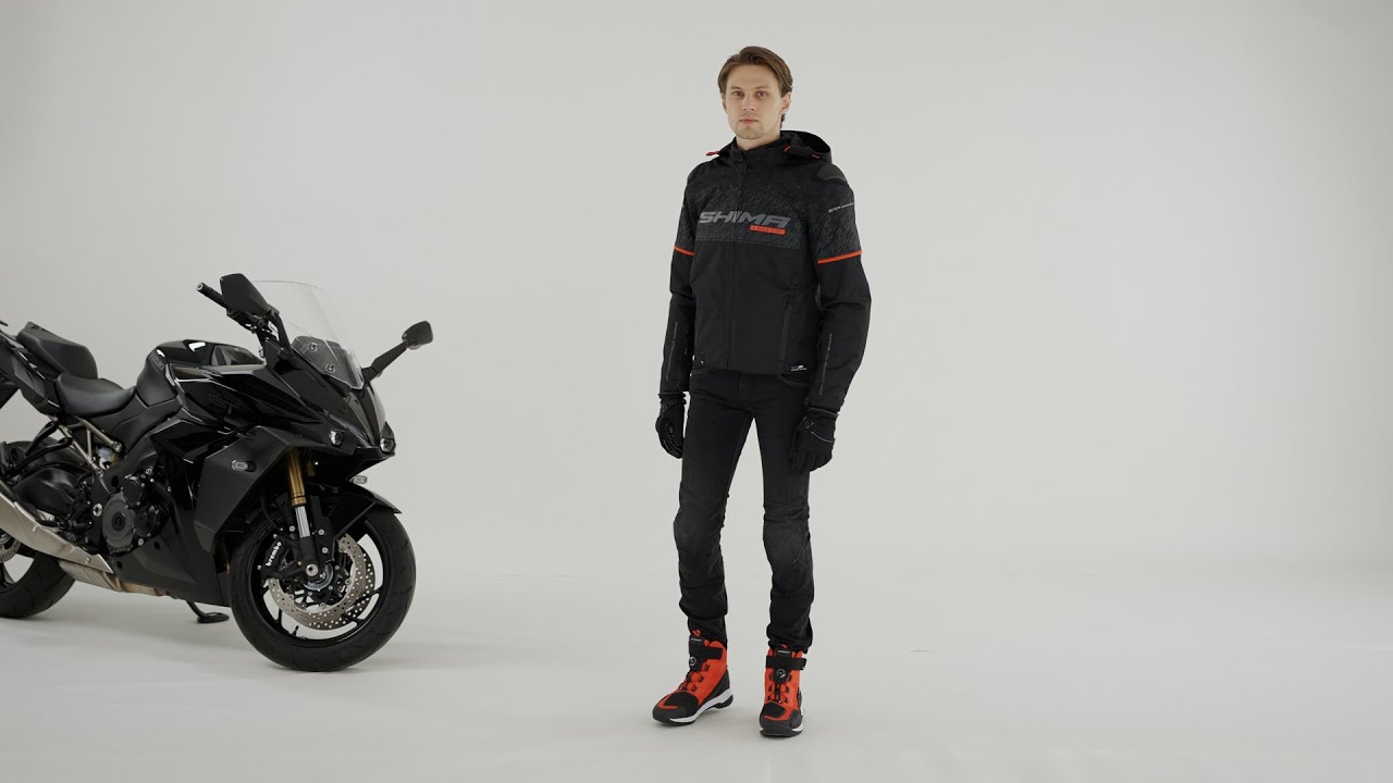 SHIMA Drift+ - Motorcycle Textile Jacket - YouTube